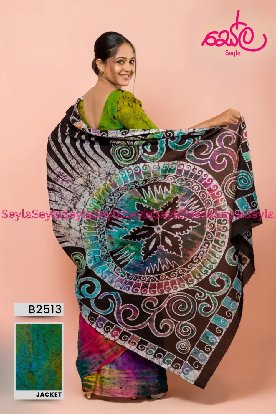 Multi Colored Batik Saree B2513 – Seyla